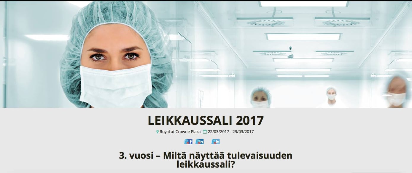 Leikkaussali 2017: What will surgery be like in future?